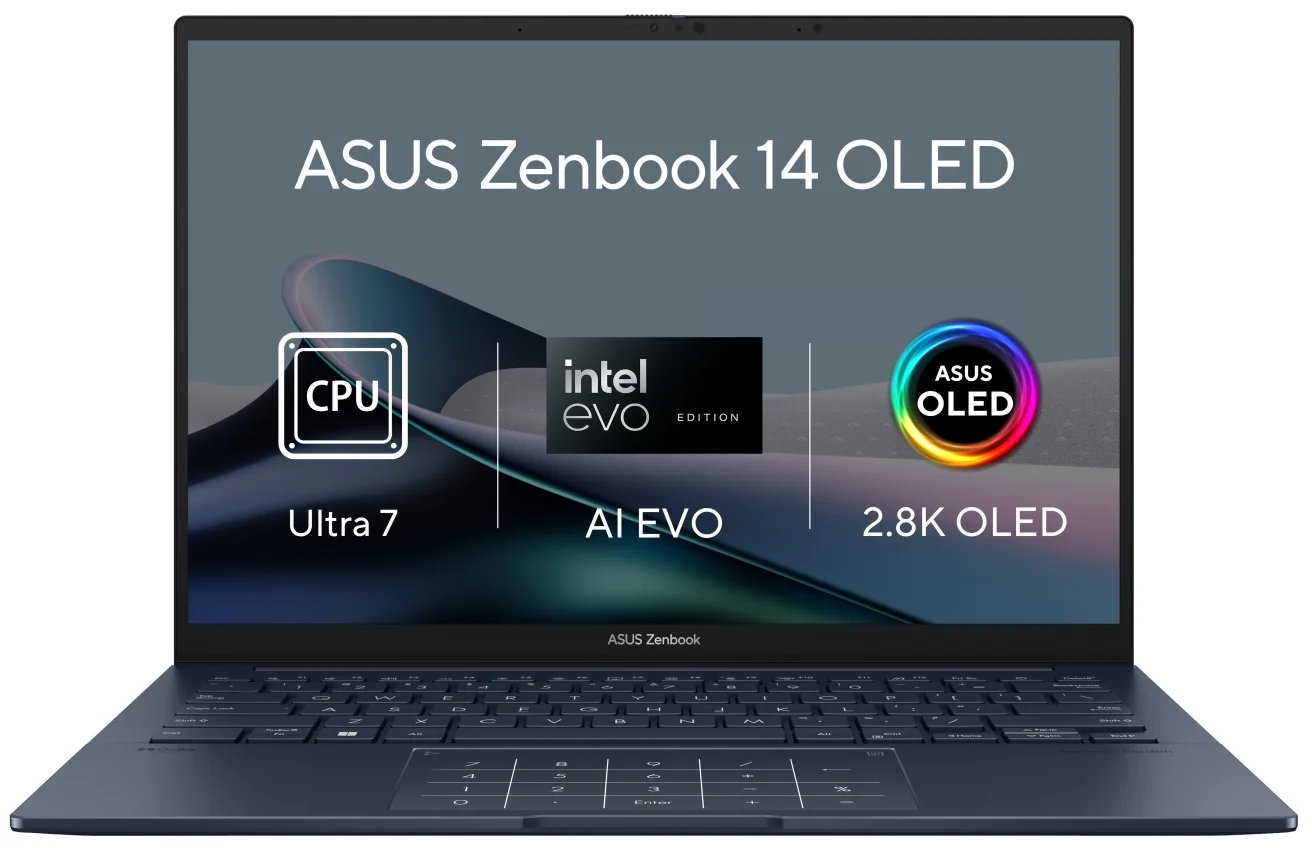 ASUS Zenbook 14 OLED UX3405MA-OLED231W Ponder Blue celokovový ...