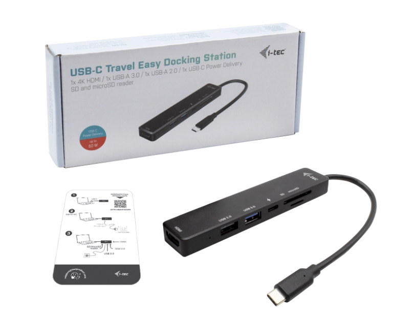 i-tec USB-C Travel Easy Dock 4K HDMI, Power Delivery 60 W (C31TRAVELEASYDOCKPD) | TSBOHEMIA.CZ