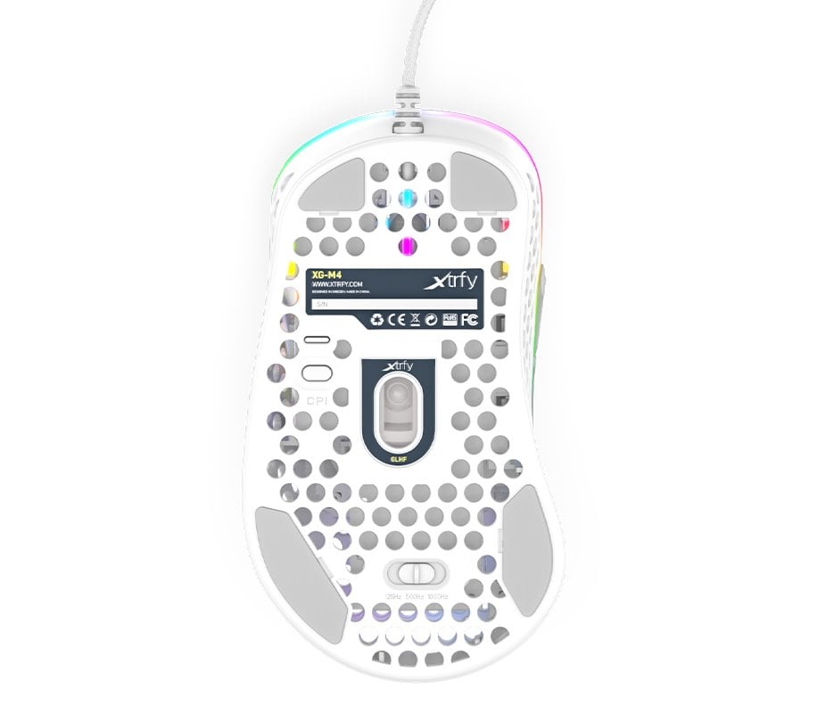 XTRFY Gaming Mouse M4 RGB, biela (XG-M4-RGB-WHITE) | TSBOHEMIA.SK